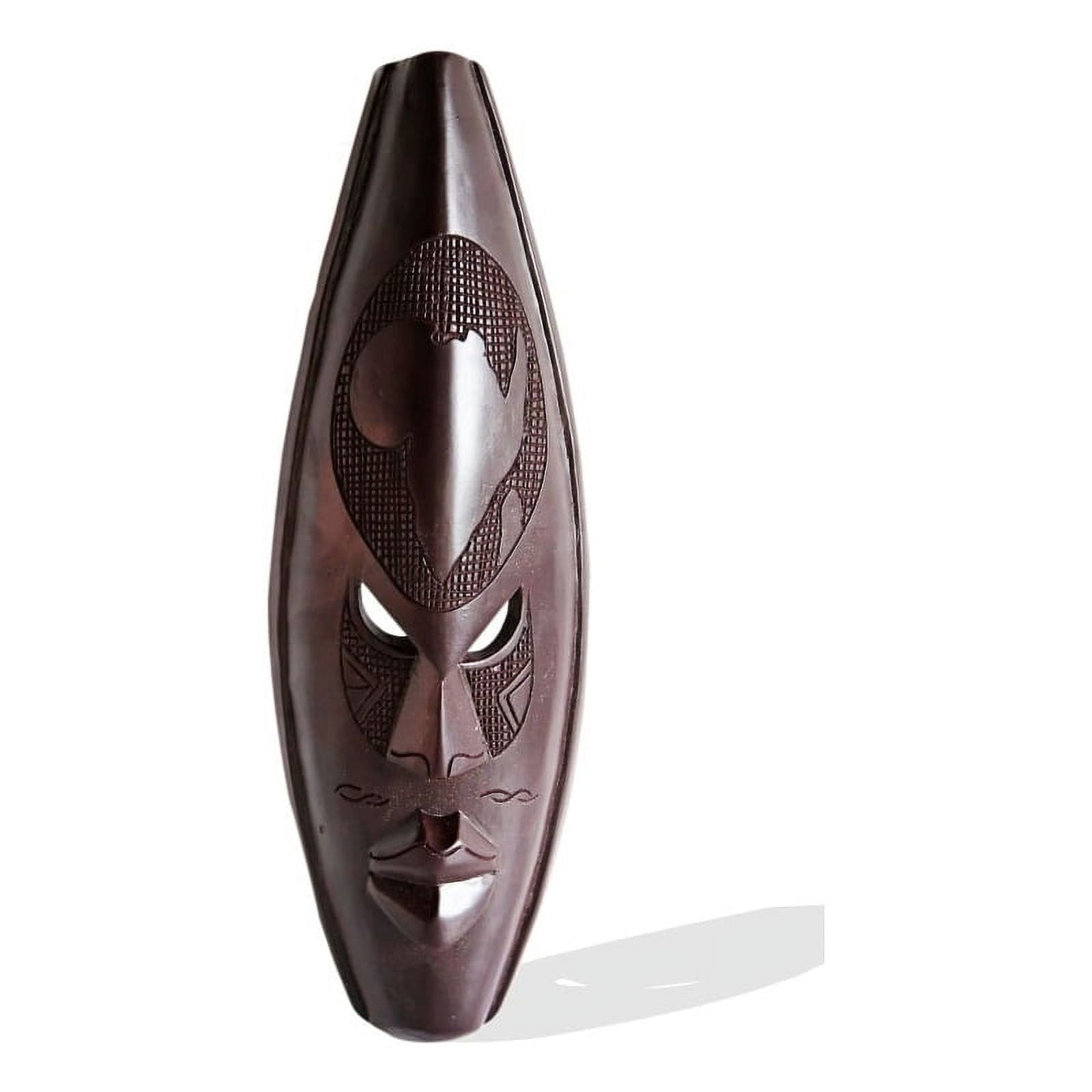 West African Wall Art Dark Africa Map Mask from Ghana - Walmart.com