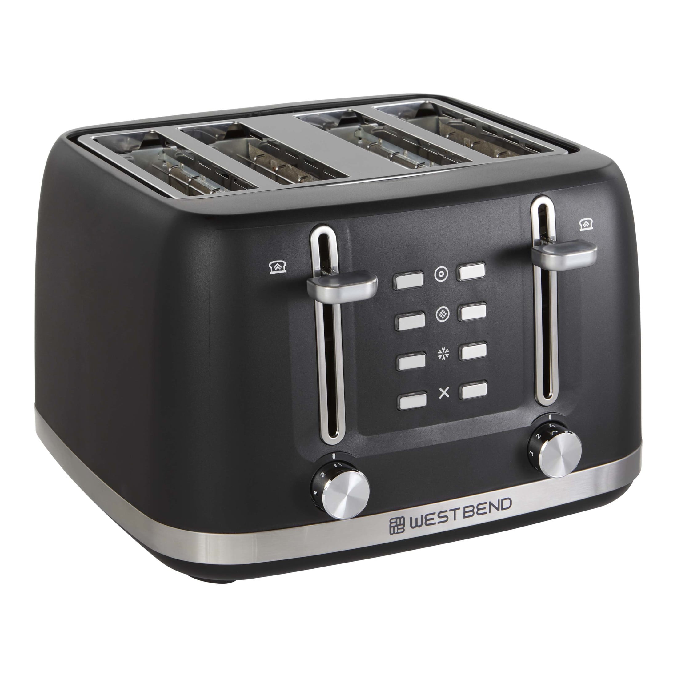 West Bend 4-Slice Toaster, in Black (TTWB4SBK13) - Walmart.com