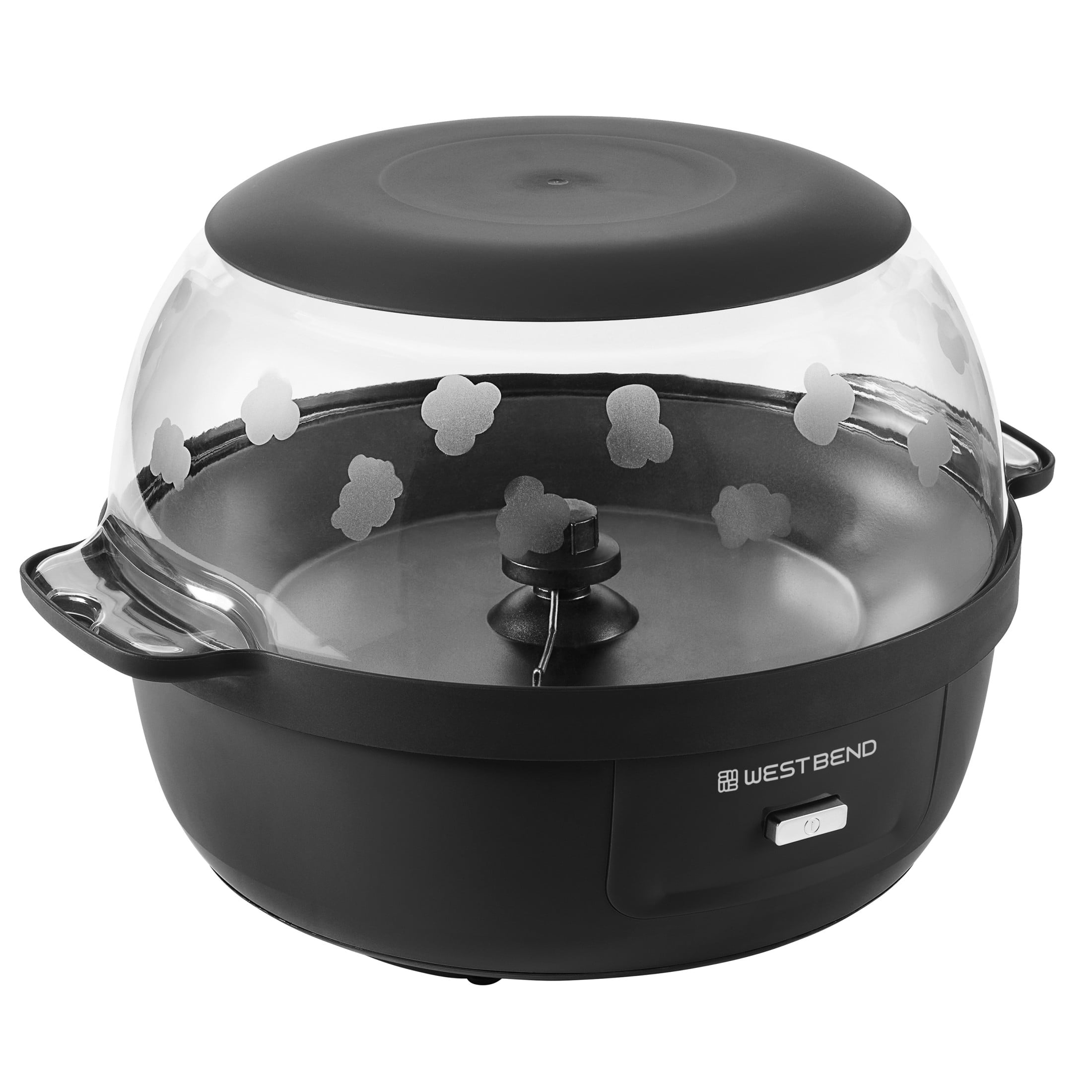 West Bend Stir Crazy 6 Qt. Popcorn Machine, in Black (PCWBSCBK13 ...