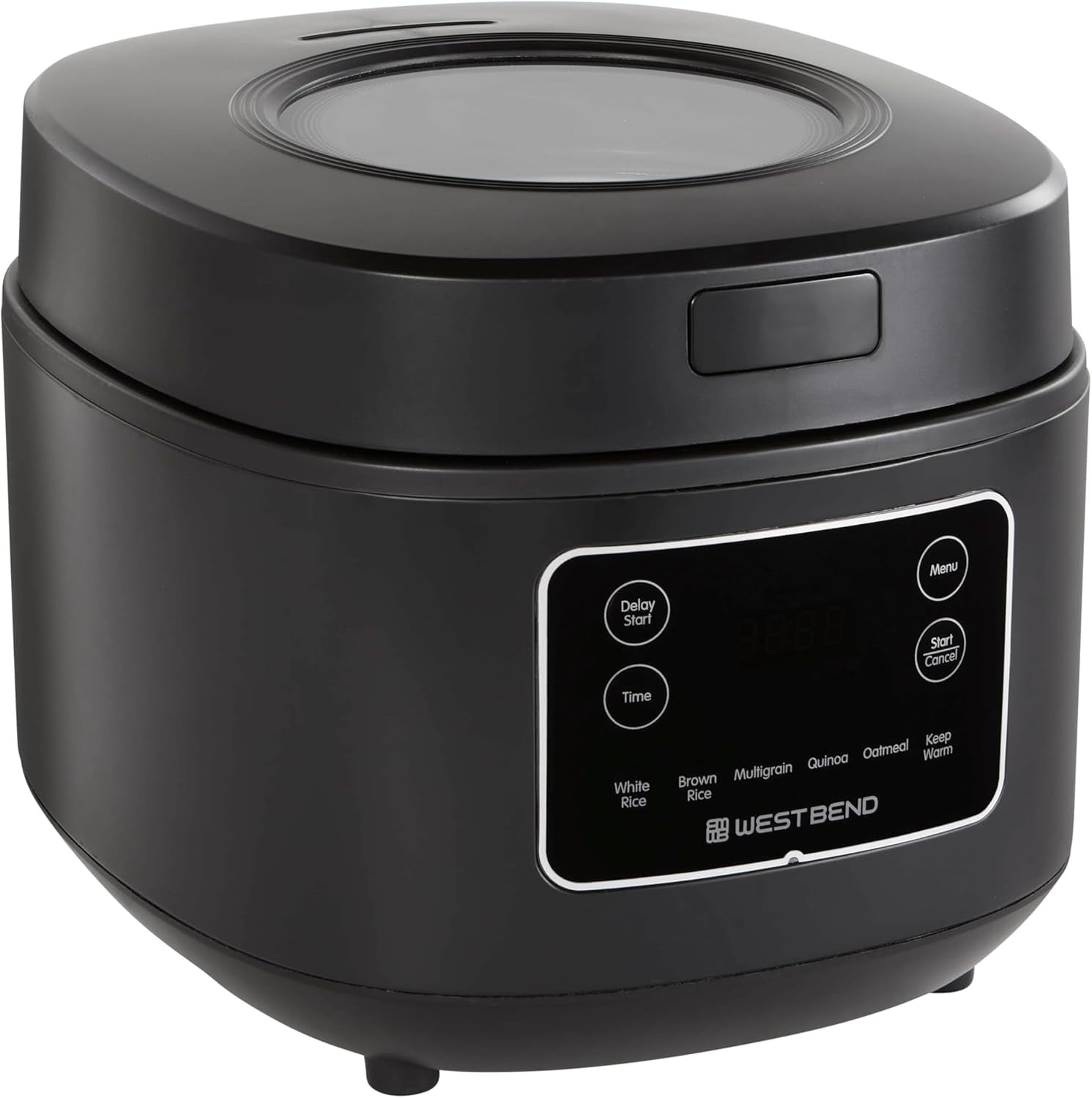West Bend Programmable Rice & Grain Cooker with 7 Preset Functions, Includes Delay Start and ...