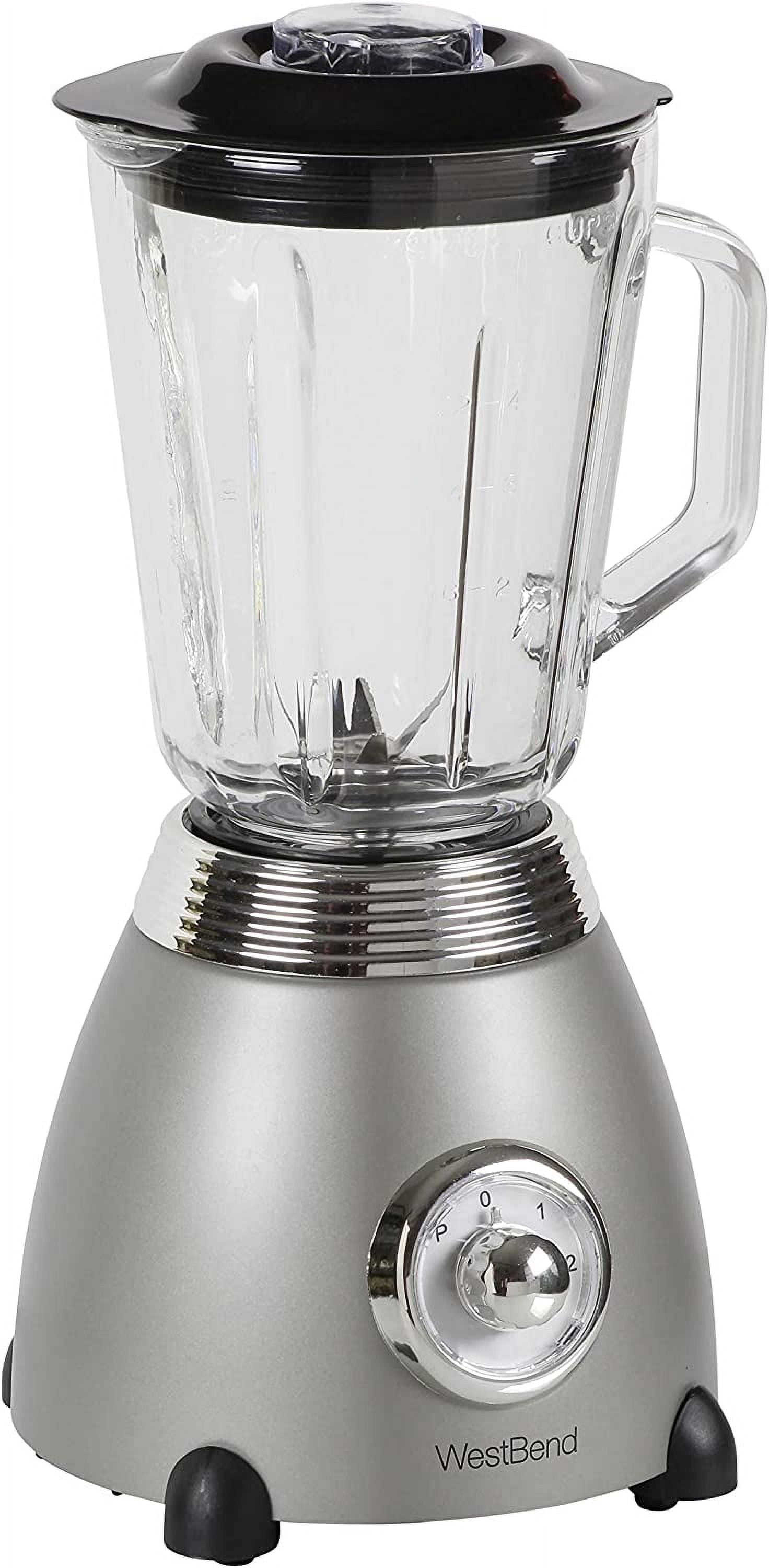 West Bend Multi-Speed Retro Style Blender, Stainless Steel Body & Blade ...