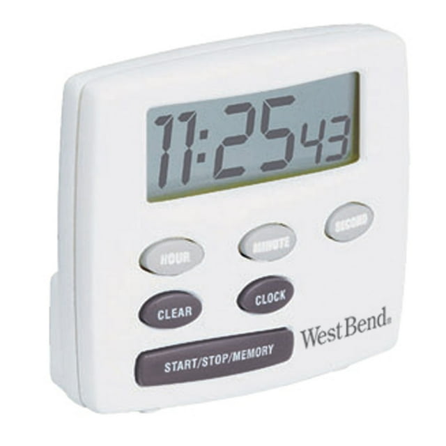 West Bend Versatile Kitchen Timer and Clock with Digital Display, in ...