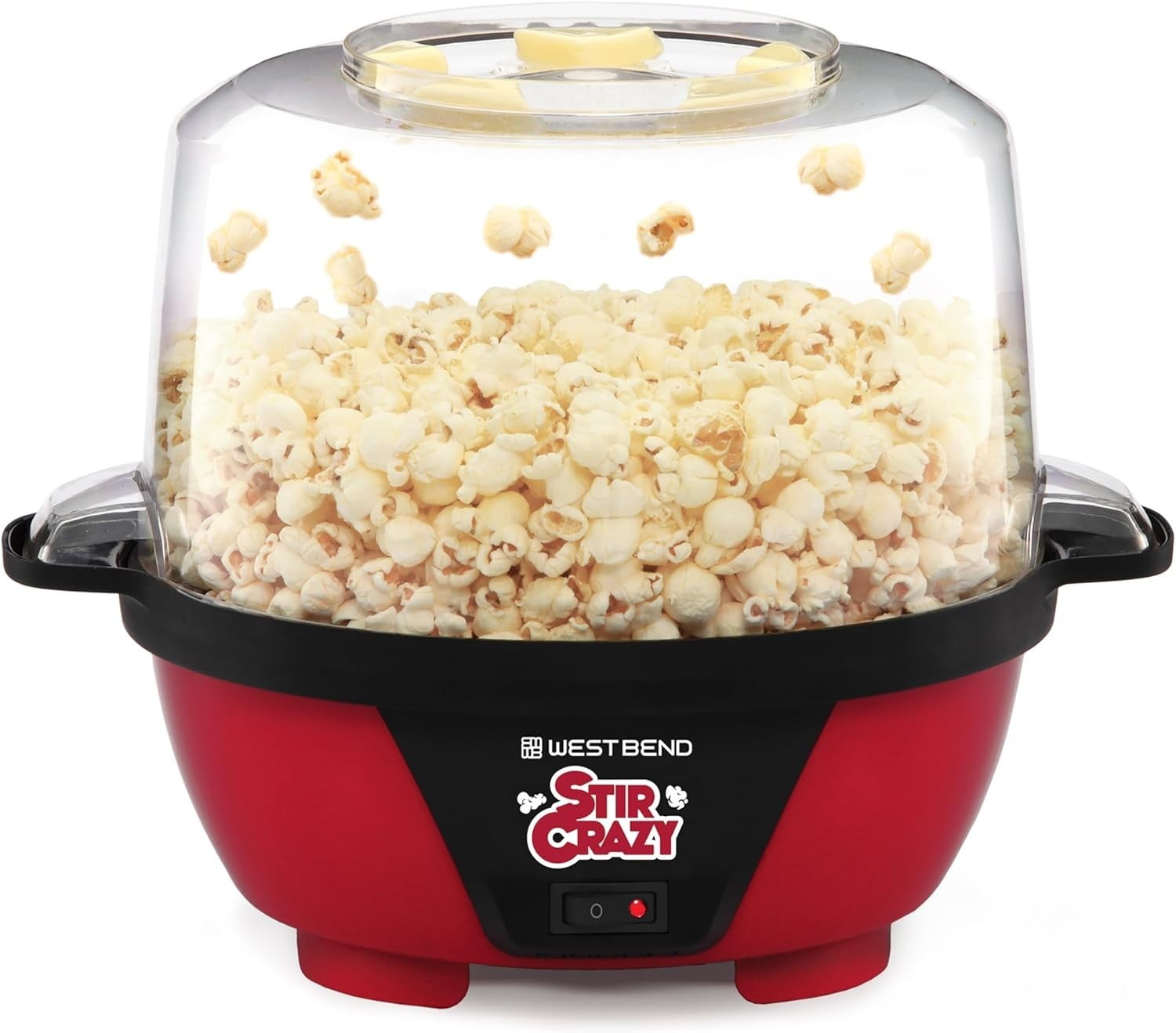 West Bend Stir Crazy Hot Oil Popcorn Popper 6-Quart Machine with ...