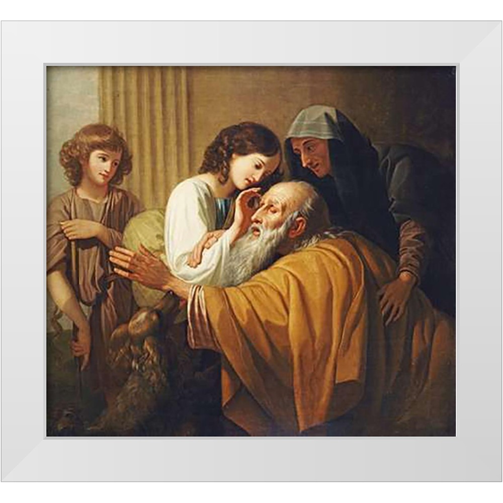 West, Benjamin 22x20 White Modern Wood Framed Museum Art Print Titled ...