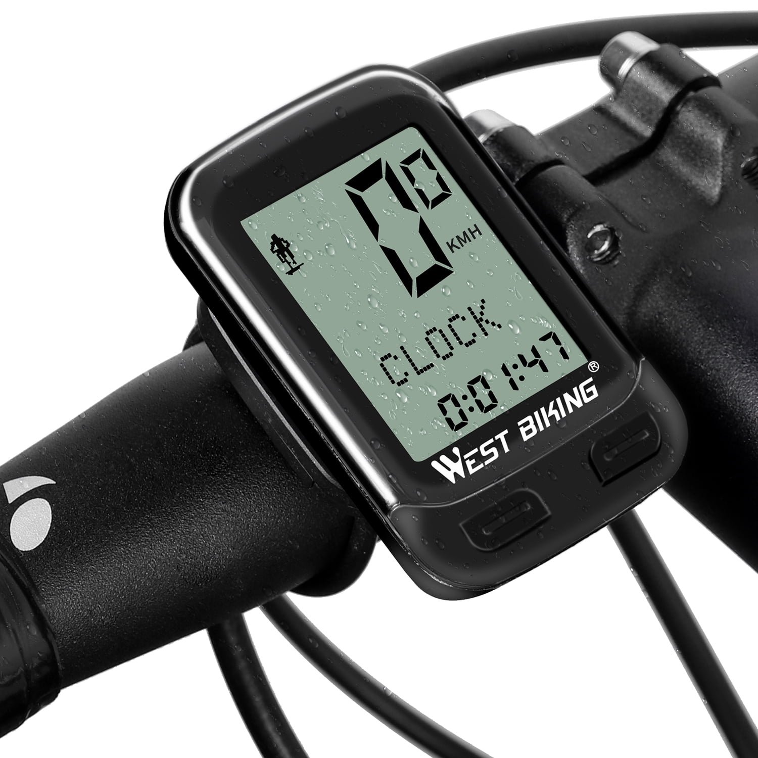 West Biking 2.0" HD Cycle Computer, Waterproof Wireless Multi ...