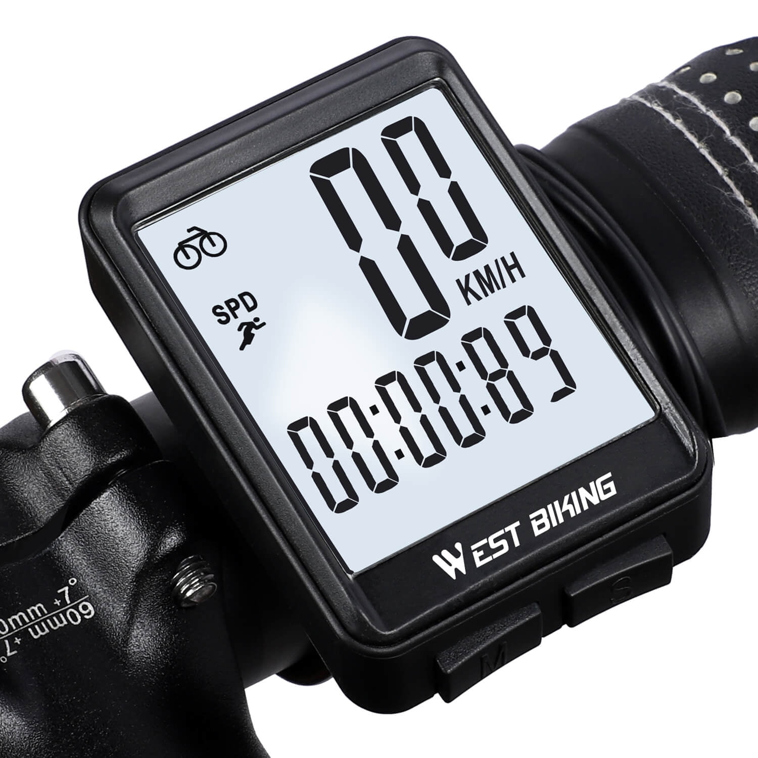 West Biking 2.1" HD Cycle Computer, Waterproof Wireless Multi ...