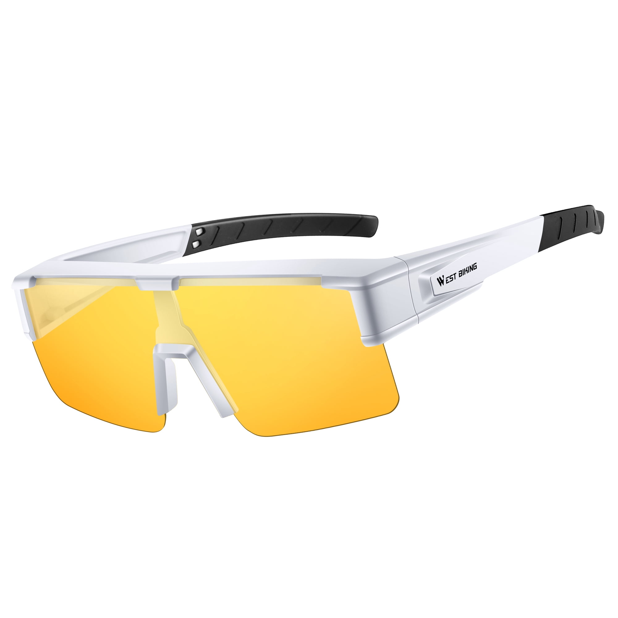 West Biking Polarized Fit Over Glasses Sports Glasses for Night Outdoor ...