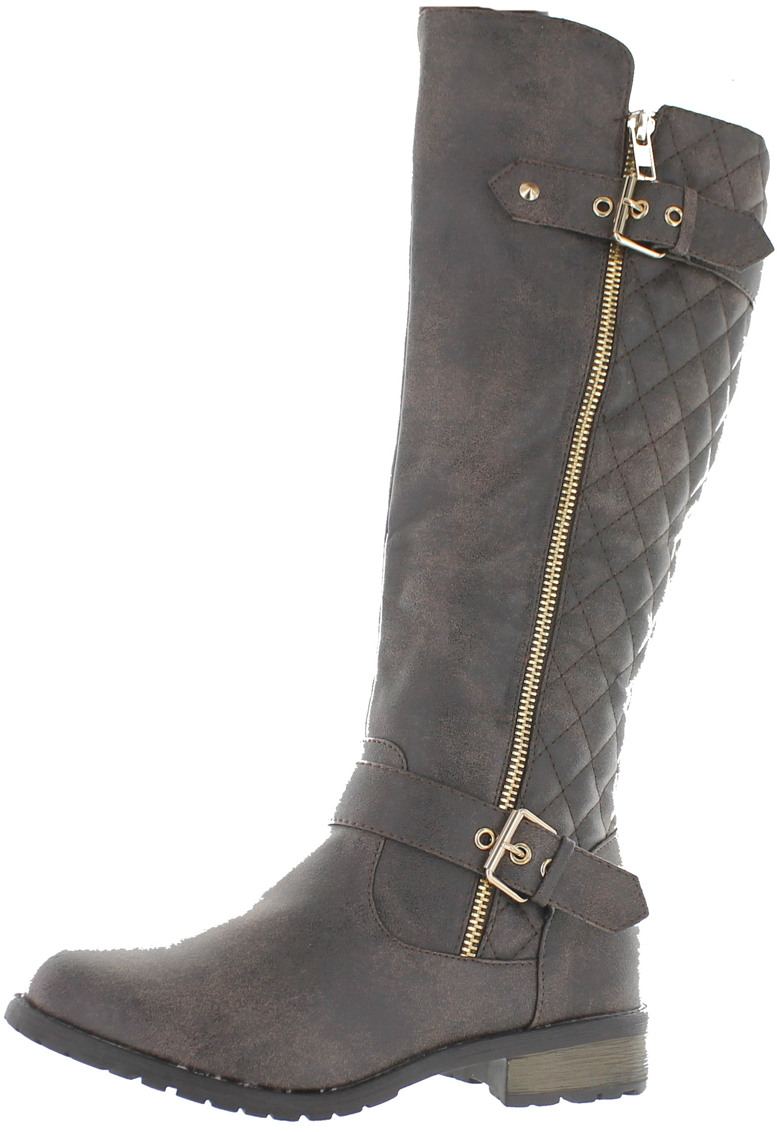 West Blvd Atlanta Mango21 Quilted Riding Boots - Walmart.com