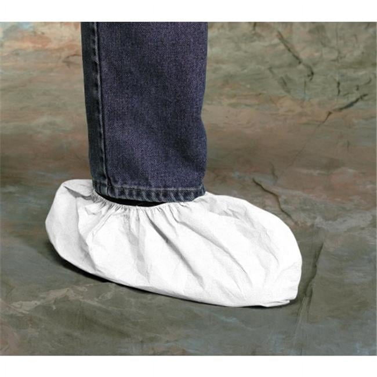 West Chester 813-3613 Posi-Wear BA-Microporous Shoe Cover, White - Pack ...