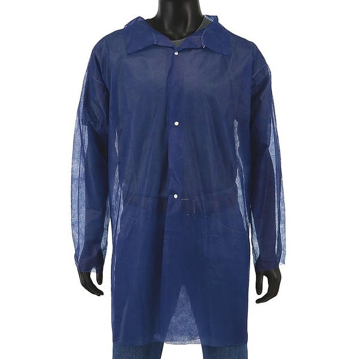 Disposable Lab Coat, Polypropylene, Snaps Closure, White, 2XL, 30 PK ...