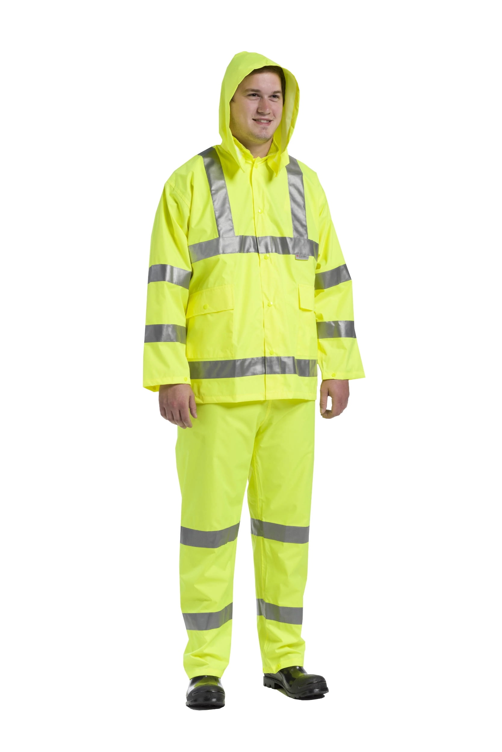 West Chester WW4033J/XL Fluorescent Lime Green/w Reflective Stripes ...