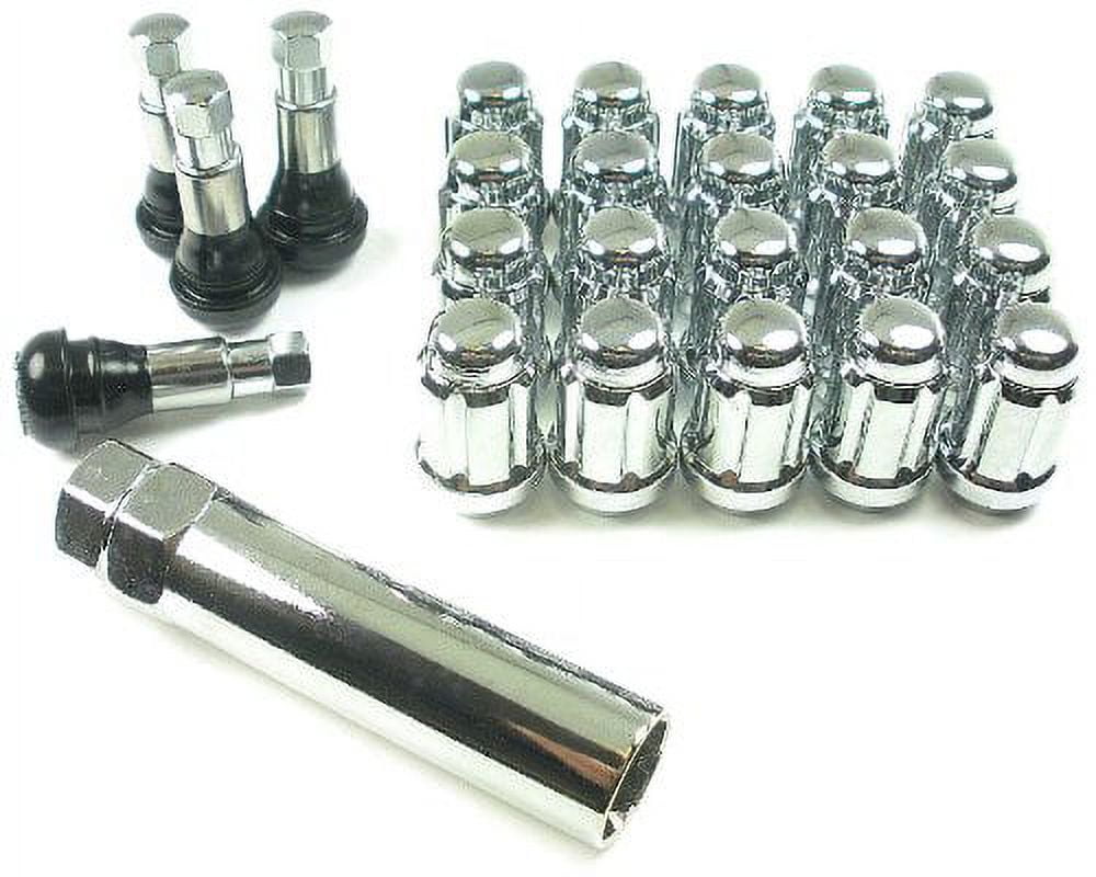 West Coast Accessories W55012S 1/2" Spline Closed End Wheel Lug Nut ...