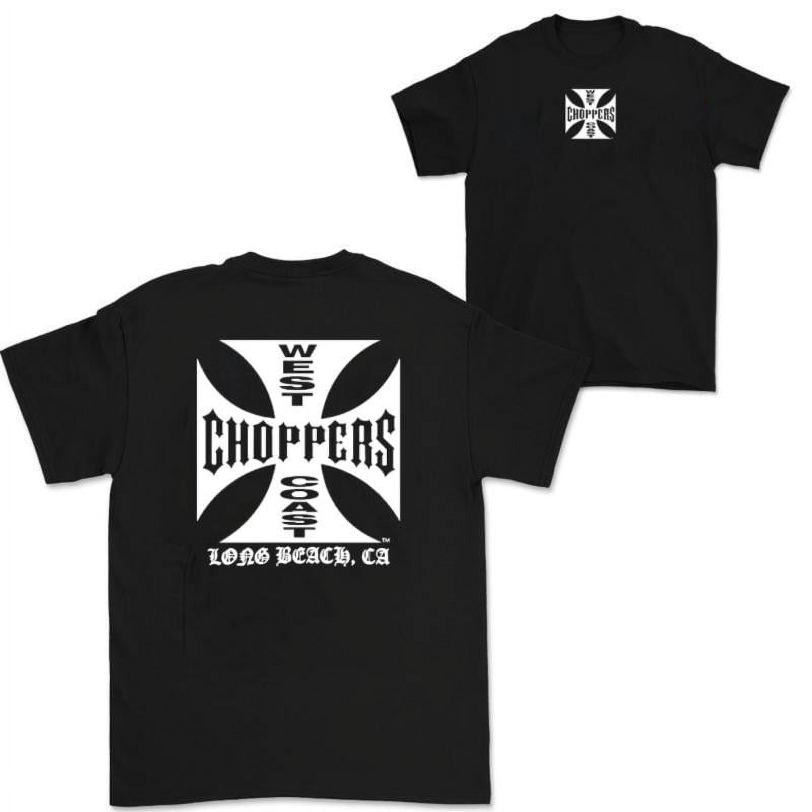 Tee Gallery, West Coast Choppers Iron Cross T Shirt, Black, Cotton ...