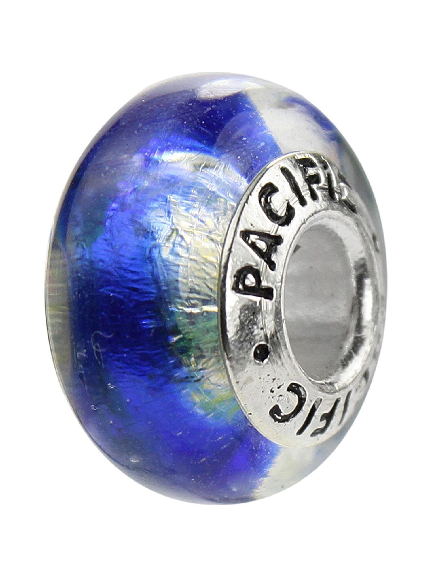 West Coast Jewelry Women's Baluga Sterling Silver Murano Glass Bead ...