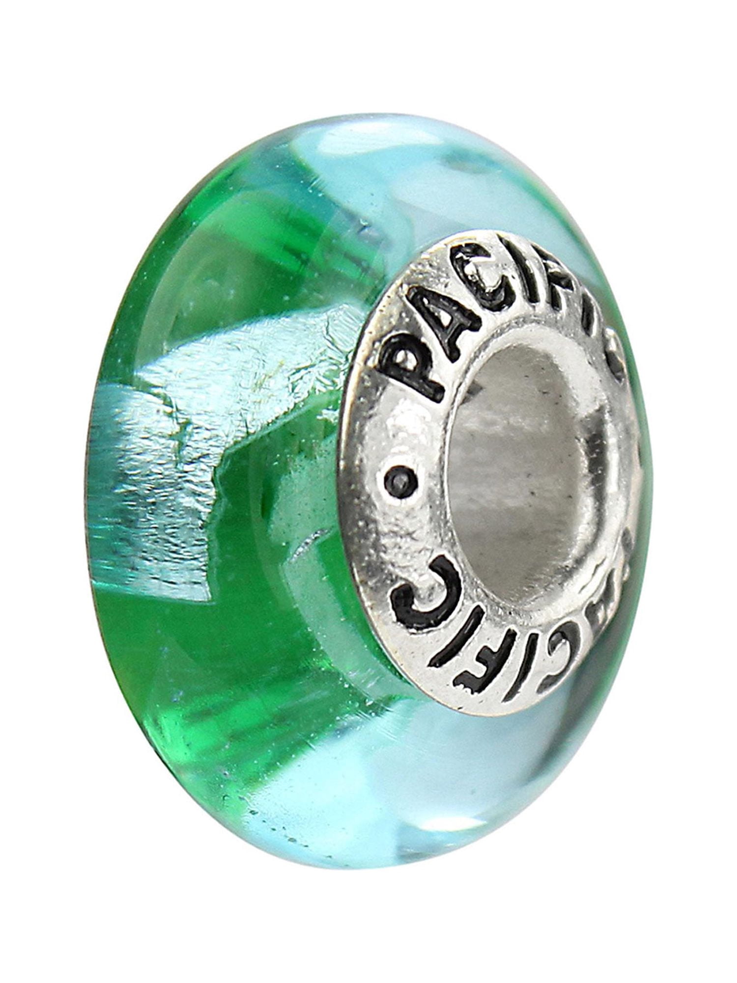 West Coast Jewelry Women's Kermit the Frog Sterling Silver Murano Glass ...