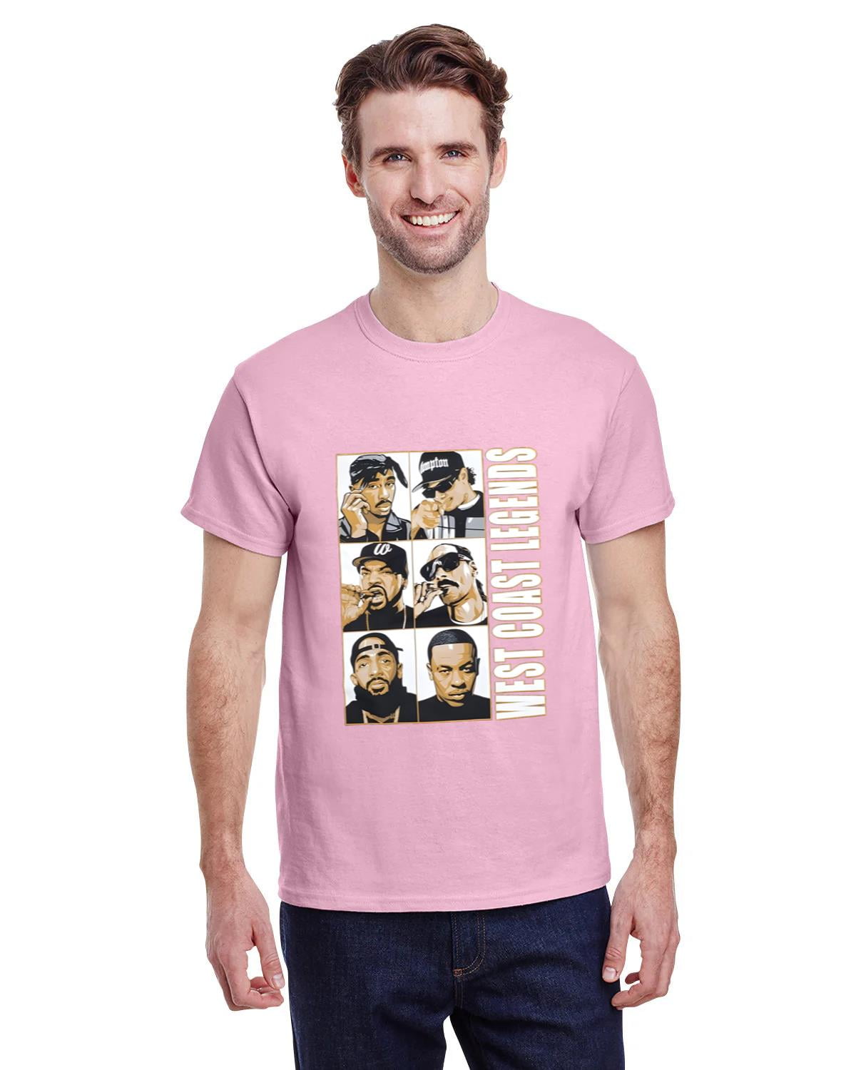 West Coast Legends Hip Hop Graphic T-Shirts with Rap Icon Tribute Art Style, for men & women, up ...