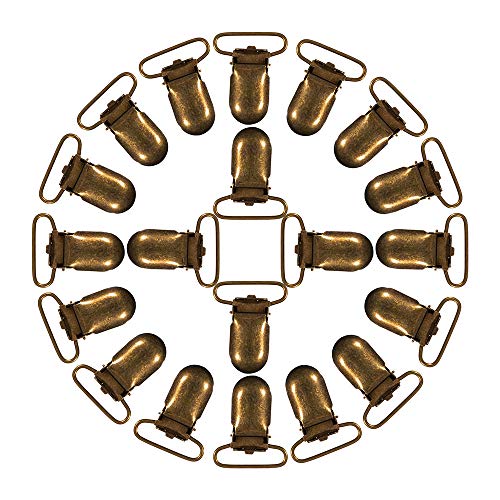 West Coast Paracord 1-inch Bronze Clips – Fasteners for Sewing ...