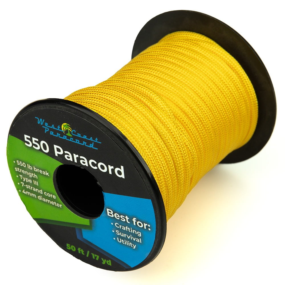 West Coast Paracord 550 Lb - Paracord Parachute Rope Great for Outdoors ...