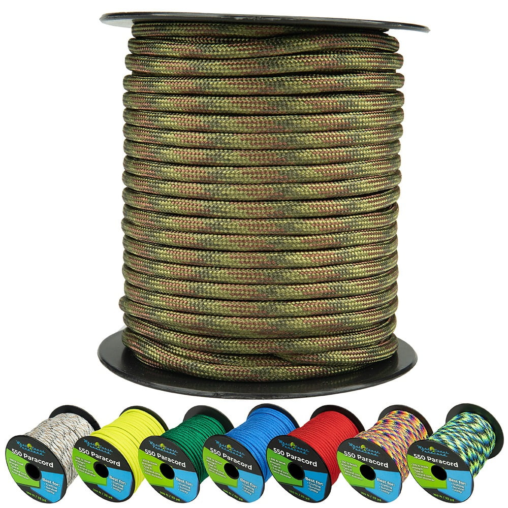 West Coast Paracord 550lb Paracord Spools - 7 Strand Type III Tactical ...