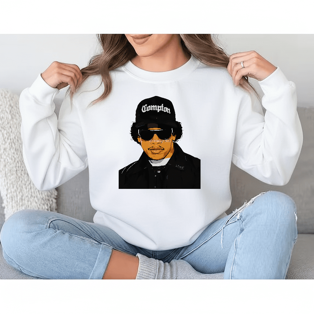 West Coast Rap Legend Eazy E Tribute Hip Hop Retro Sweatshirt V10210 ...