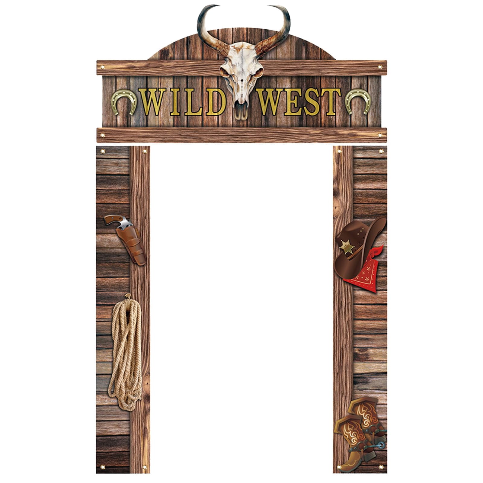 West Cowboy Party Door SSF20 Decoration, Wild West Party Door Banner ...