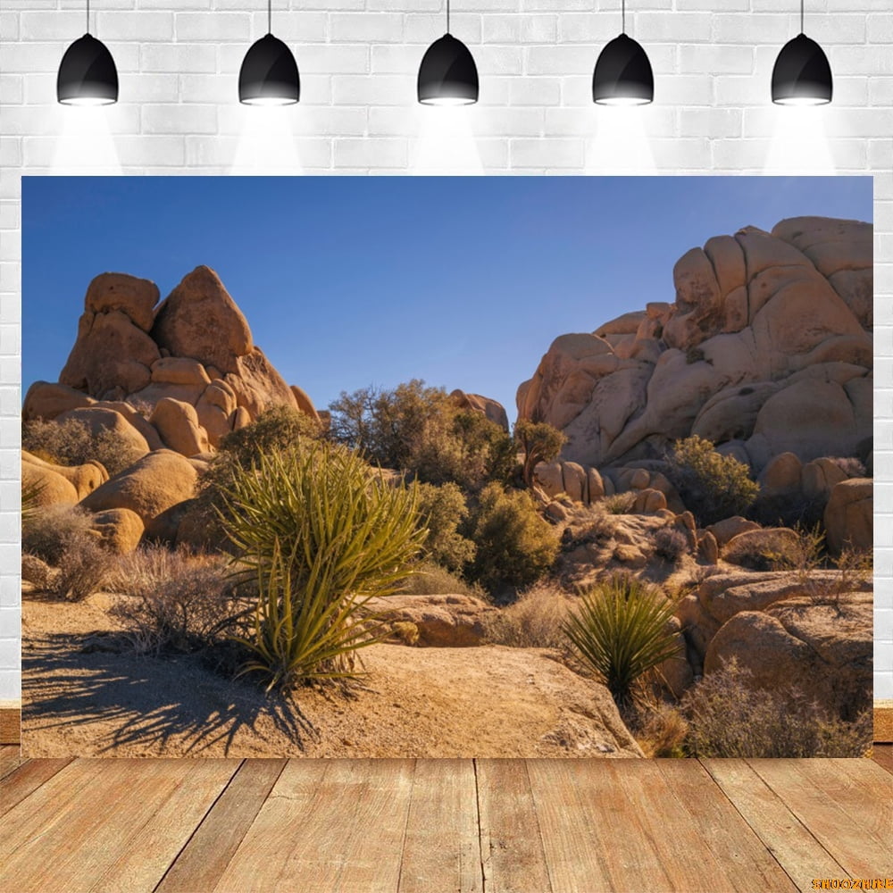 West Desert Scery Photography Backdrop Sand Cactus Dunes Cowboy ...
