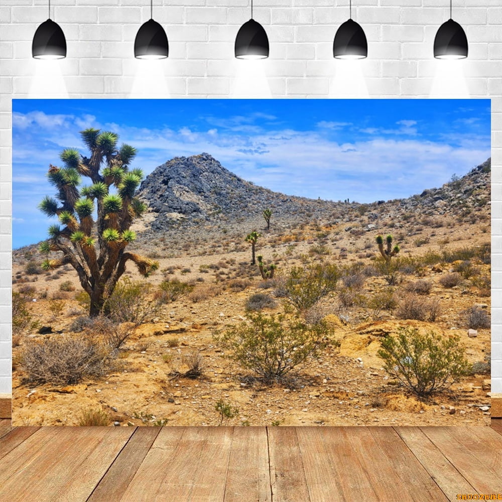 West Desert Scery Photography Backdrop Sand Cactus Dunes Cowboy ...