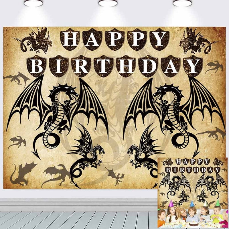 West Dinosaur Dragon Backdrop Banner Party Supplies Poster Movie Theme ...