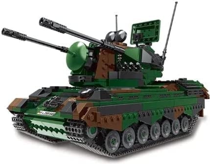 West German Flakpz Gepard Anti-Aircraft Tank Building Blocks Set ...
