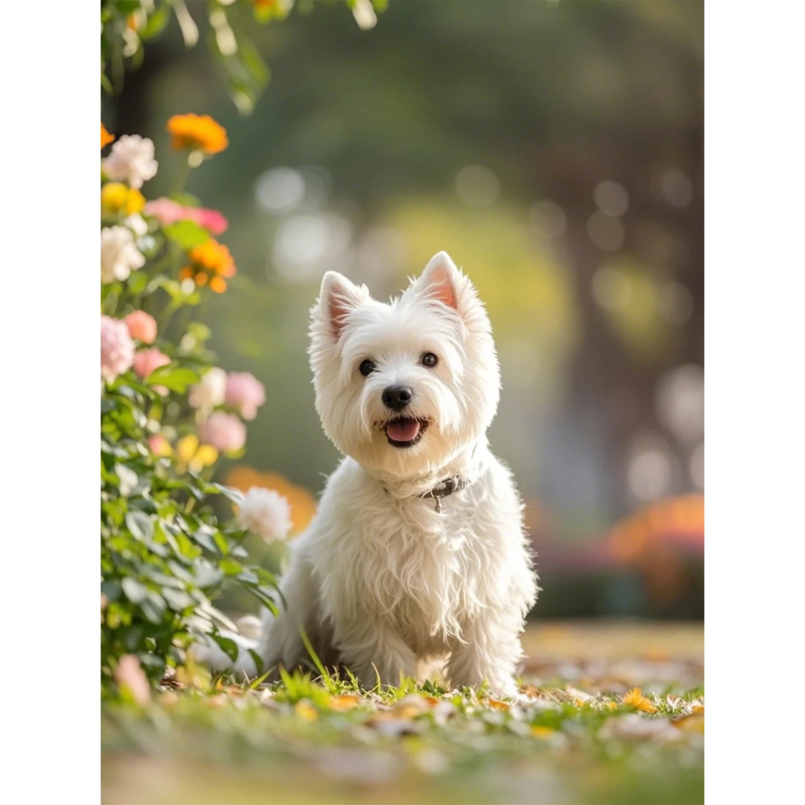 West Highland White Terrier Diamond Art 5D Diamond Painting DIY Kits ...