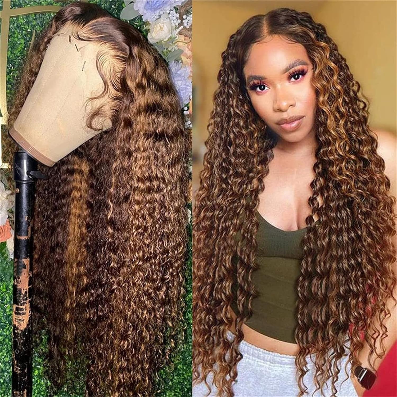 West Kiss 5x5 HD Lace Front Wig Transparent Deep Wave Lace Closure Wig ...