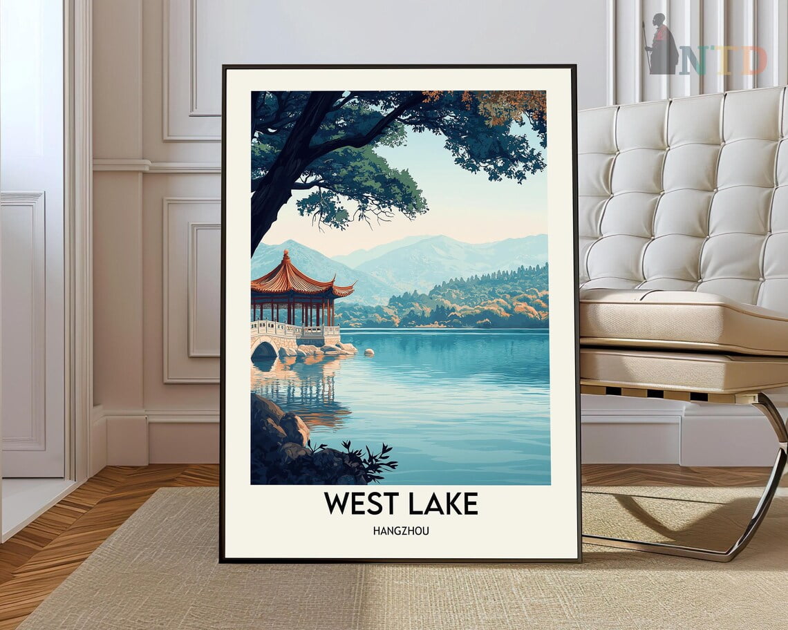 West Lake Poster, West Lakewest Lake Print, West Lake Photo, West Lake ...