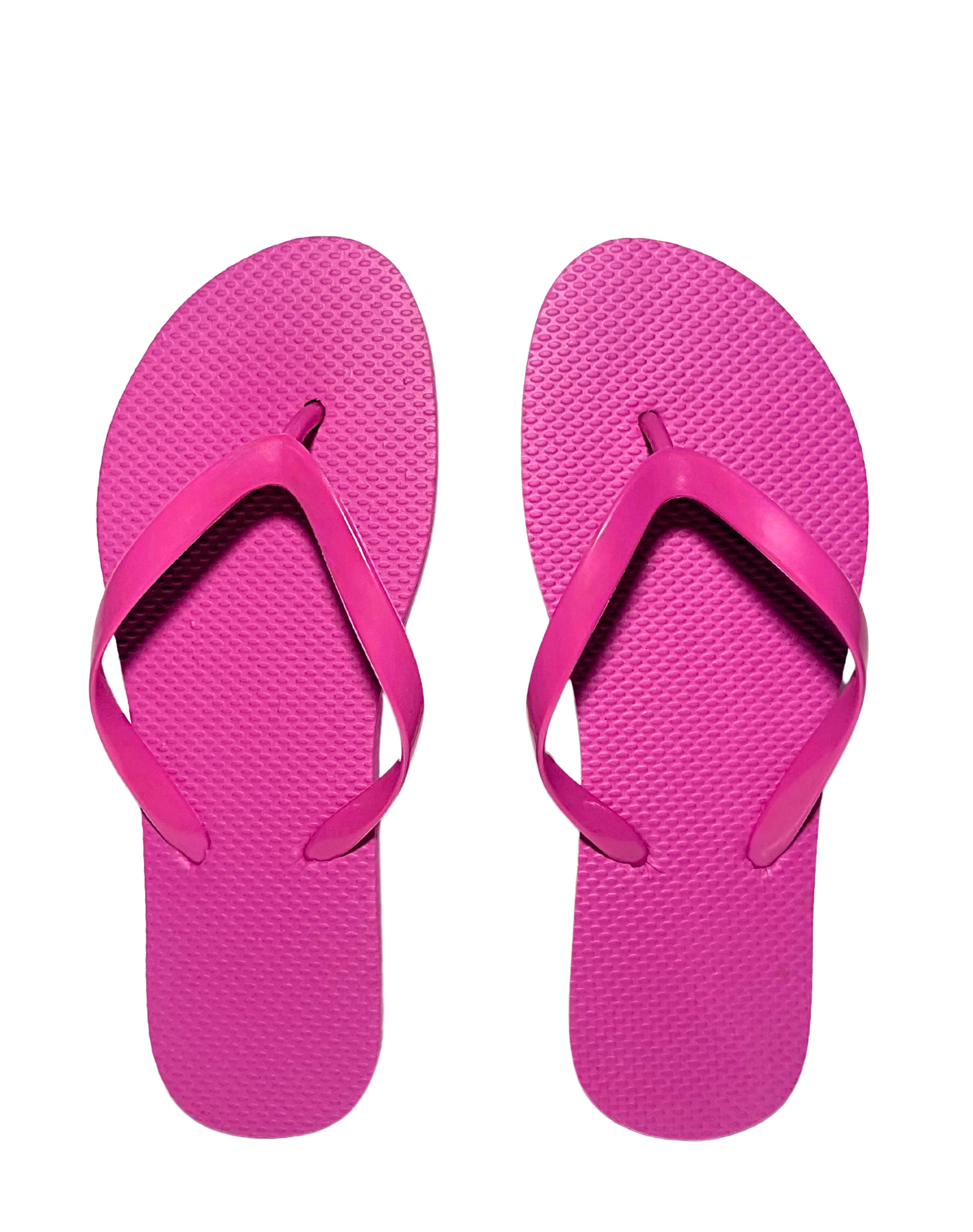 West Loop Womens Pink Flip Flop Sandals - Small - Walmart.com