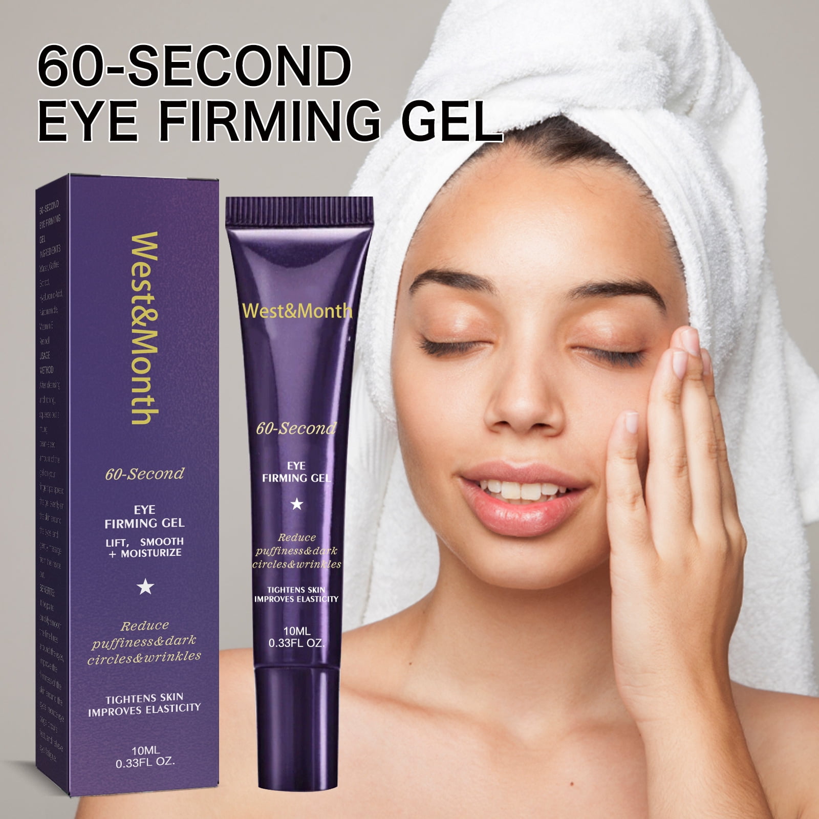 West Month Eye Firming Gel Firming Eye Skin Fading Wrinkle Eye Bags Moisture Replenishment Eye ...