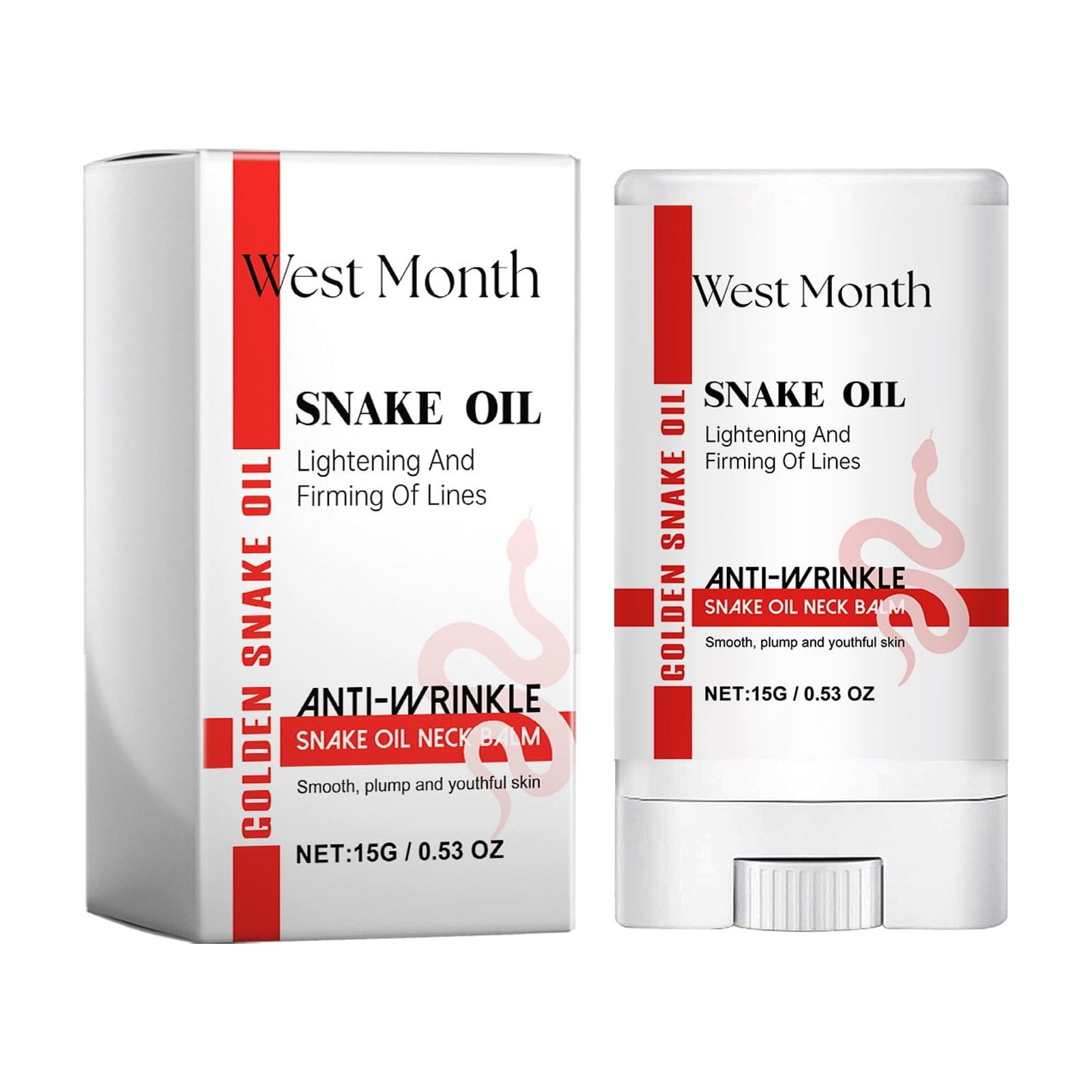 West&Month Snake Oil Neck Stick for Wrinkle Reduction, Massage Firming ...