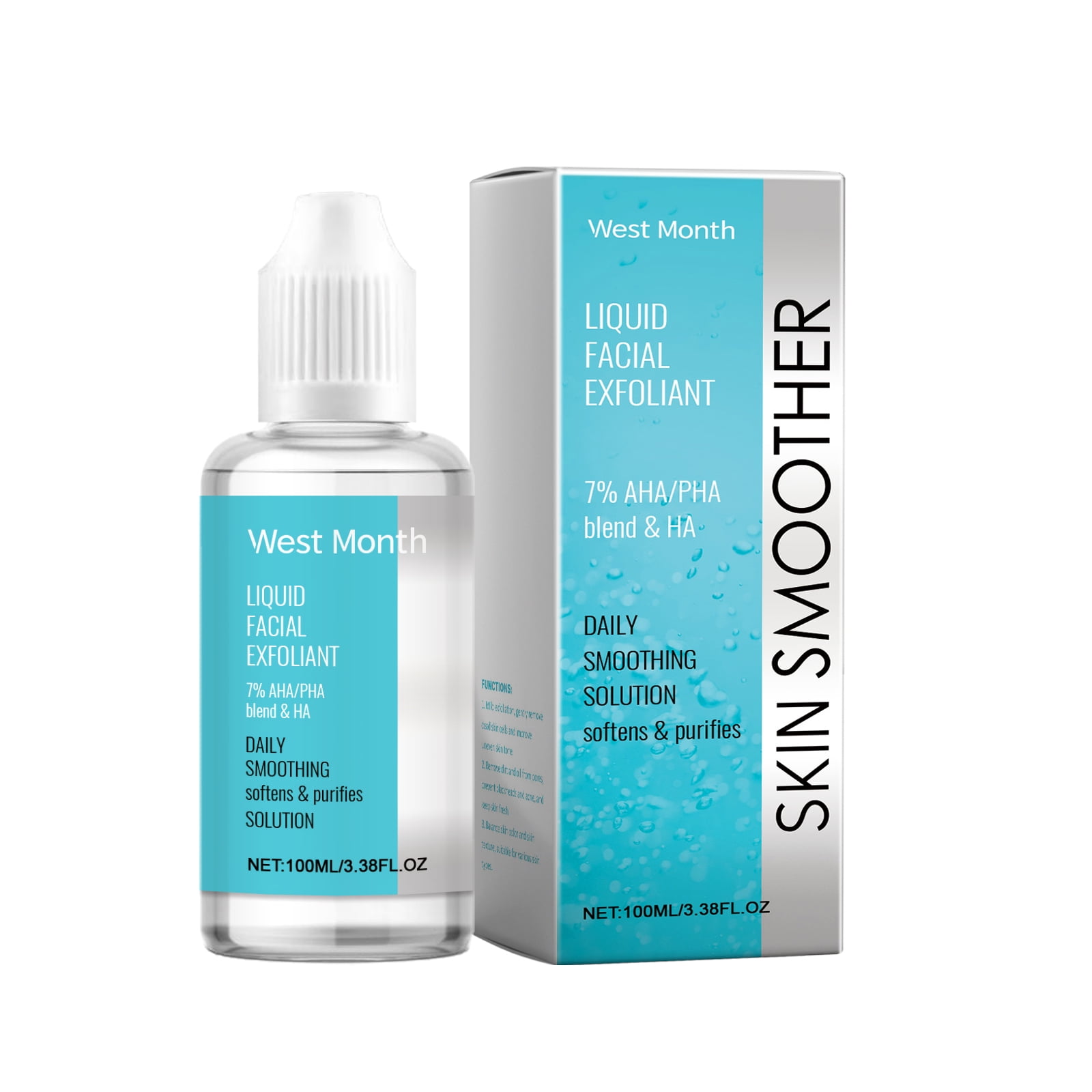 West&Month exfoliating essence gently cleans facial pores, cleanses and ...