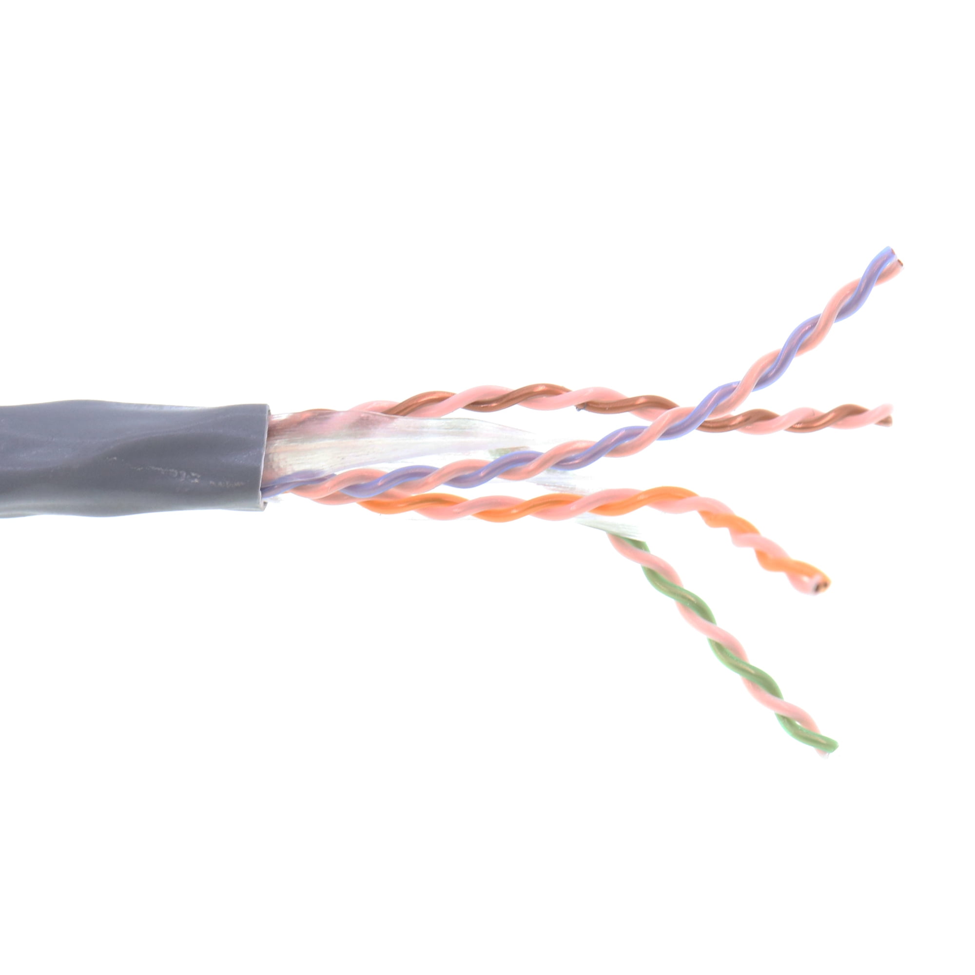 West Penn Wire 254246R Category-6A Plenum Cable, CAT6A, CMP, UTP, Gray ...