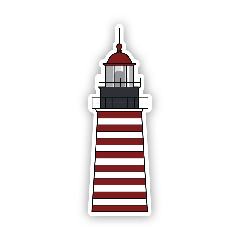 West Quoddy Head Lighthouse Sticker Decal - Self Adhesive Vinyl ...