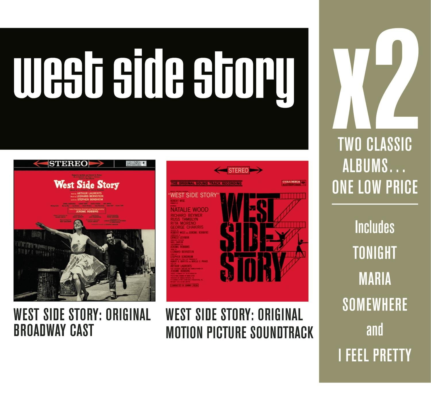 West Side Story: Original Broadway Cast Soundtrack and West Side Story ...