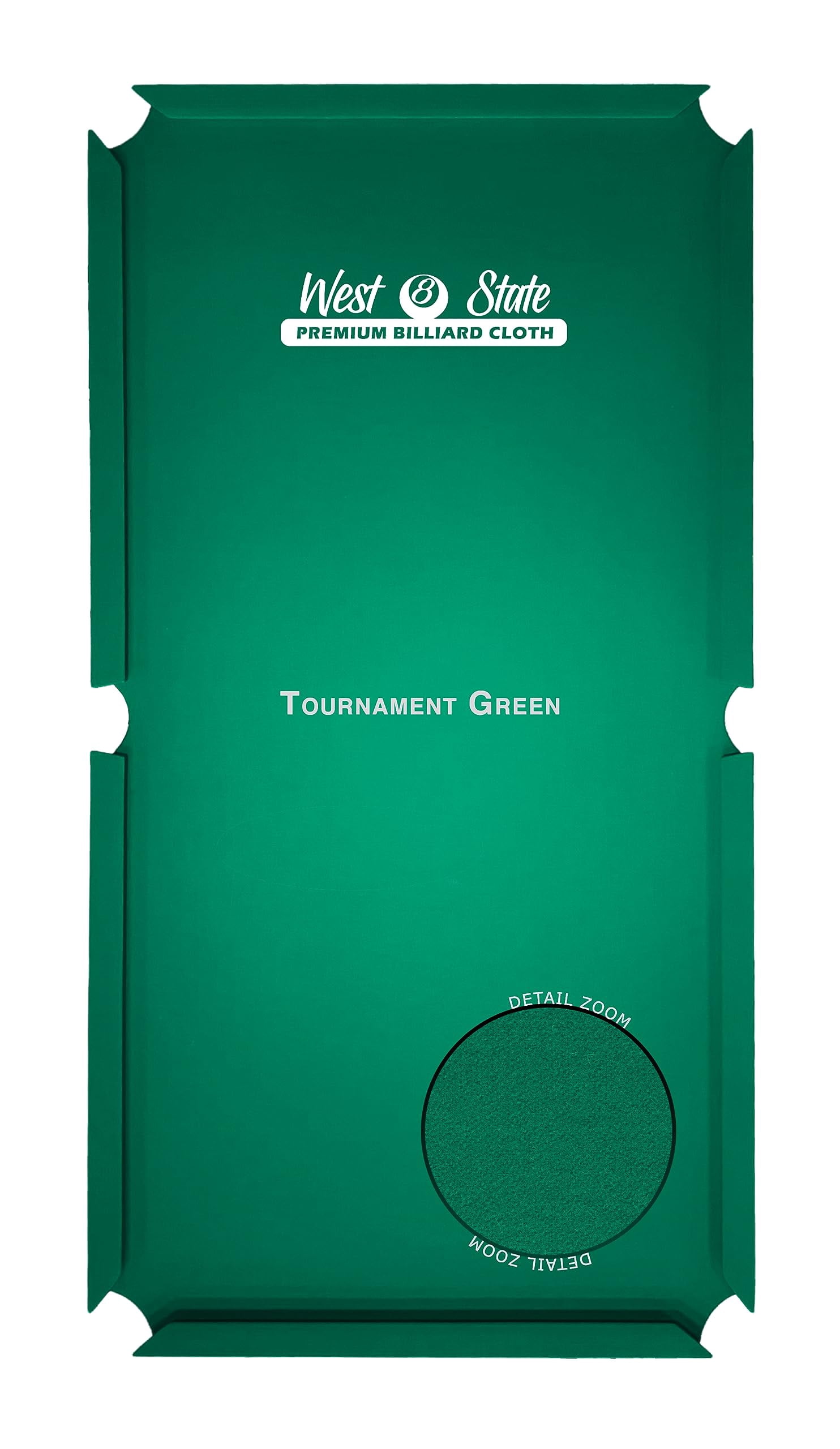 West State Billiards 21 oz Pre-Cut Pool Table Felt Replacement Kit for ...