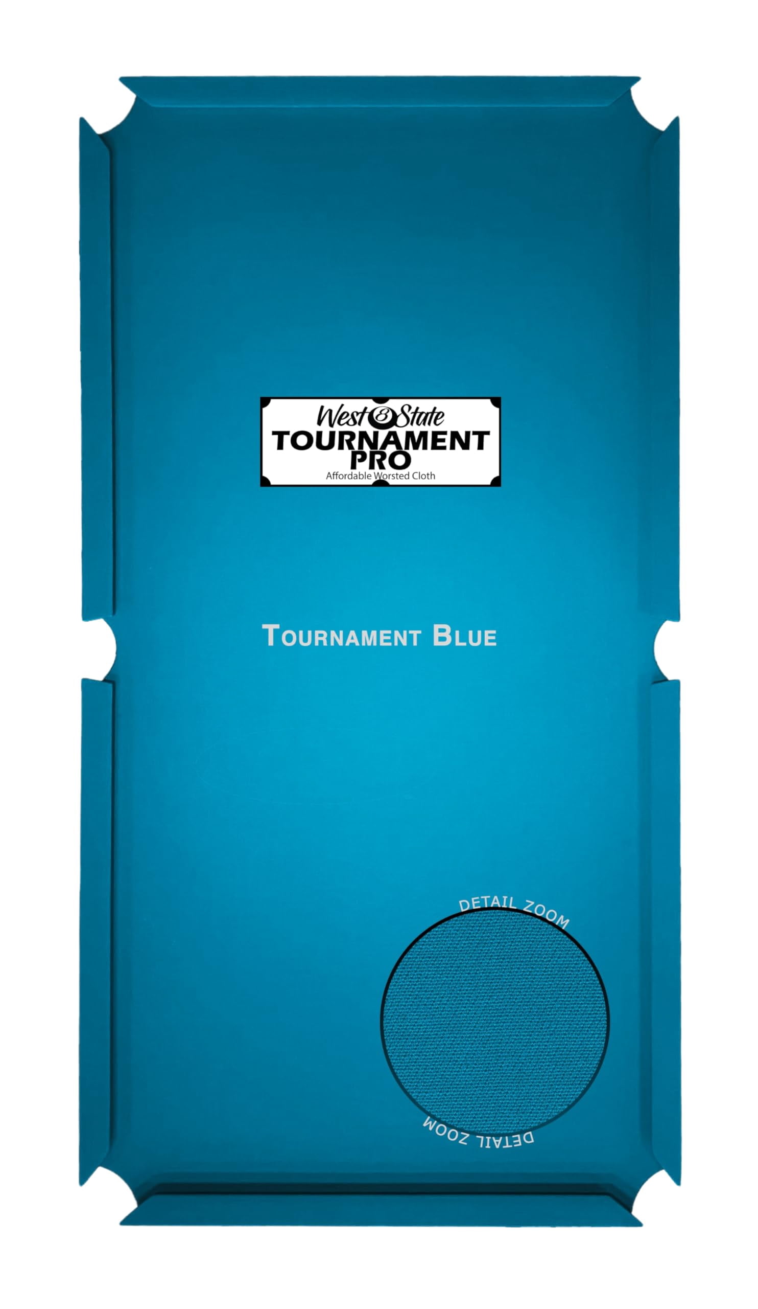 West State Billiards 25 oz Tournament Pro Worsted Pool Table Felt ...