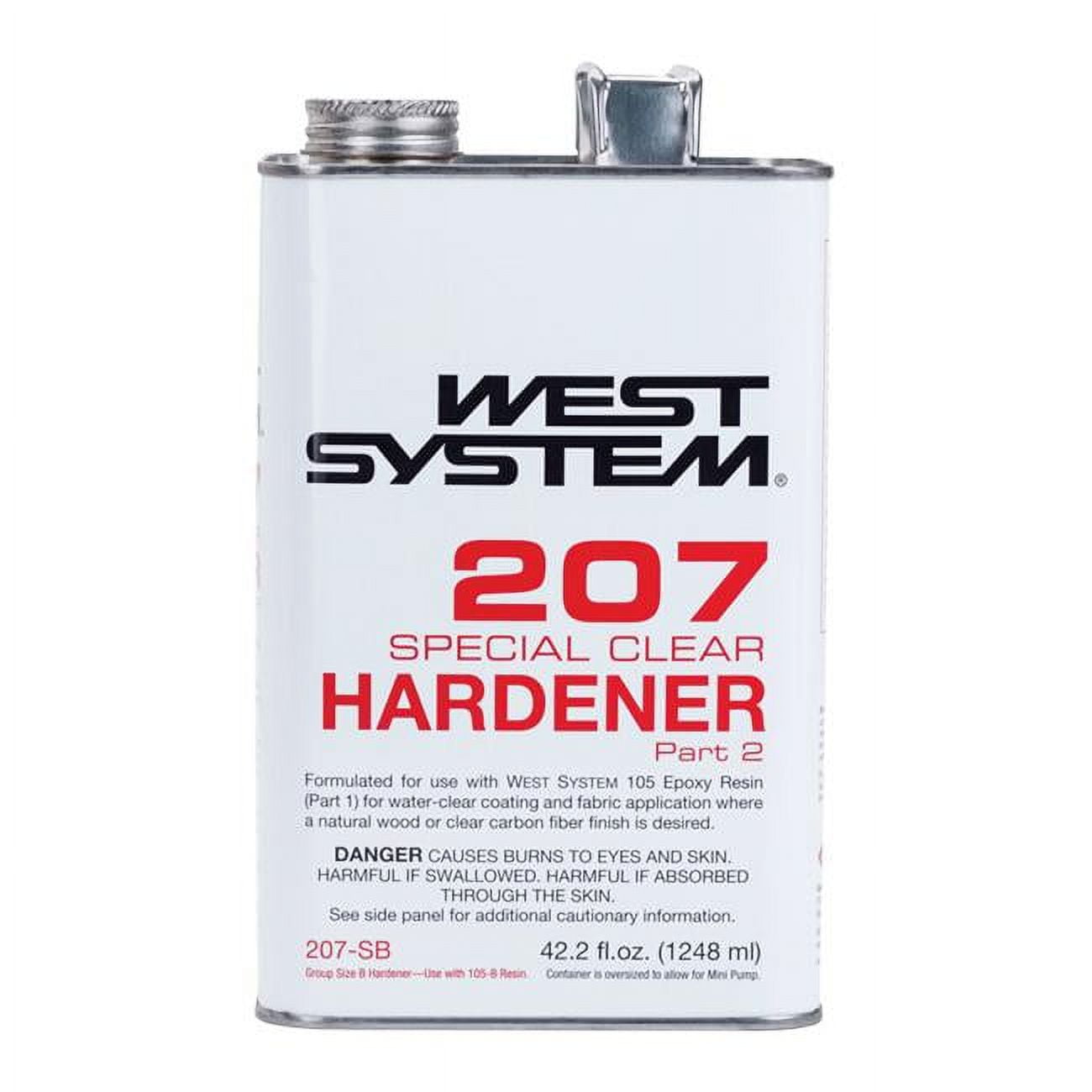 West System 42.2 oz 207 Hardener Extra Strength Epoxy Special Curing ...