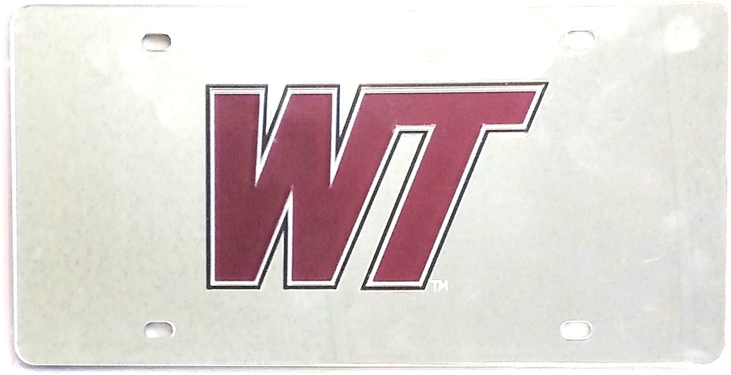 West Texas A&M Buffaloes Premium Laser Cut Tag License Plate, Mirrored ...