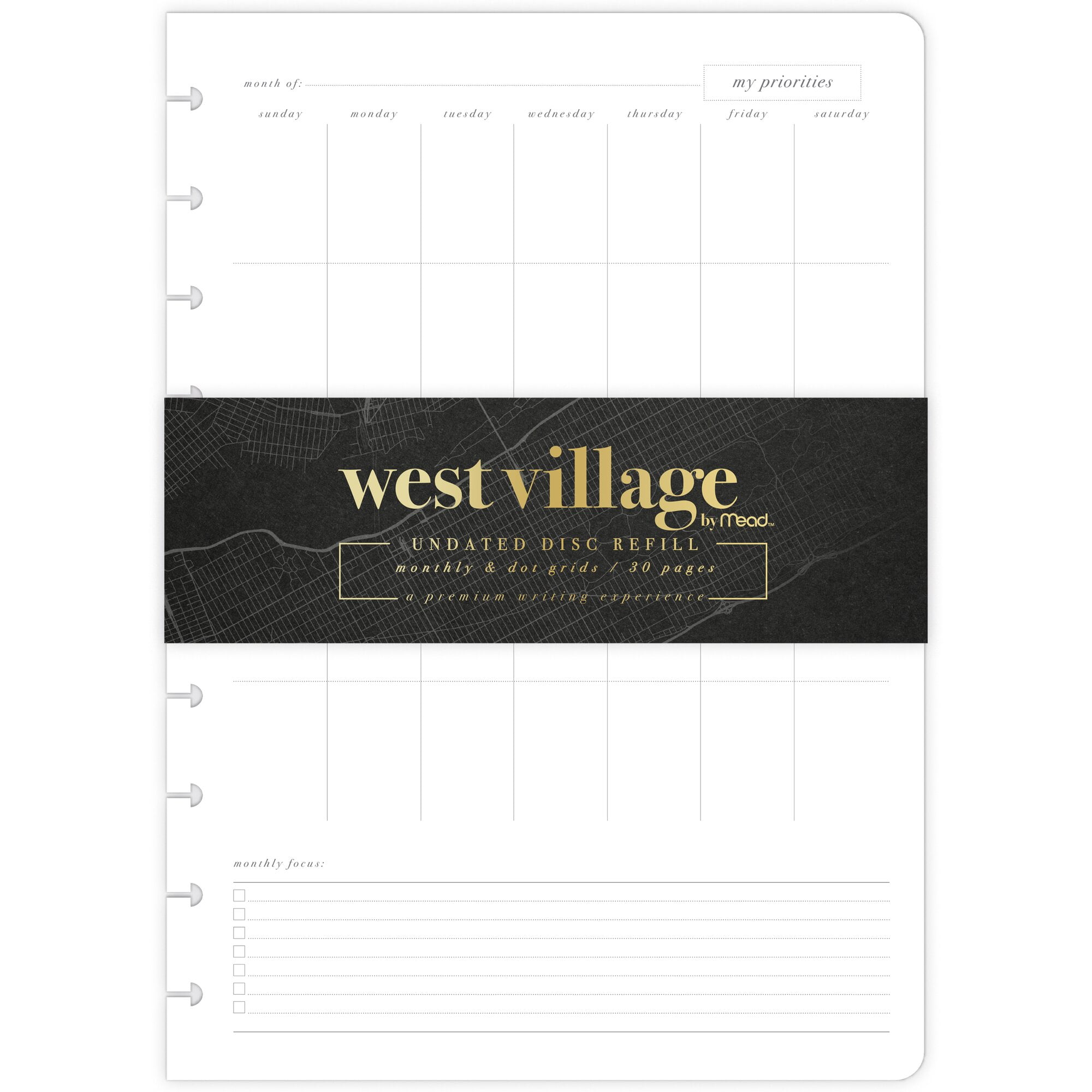 West Village by Mead Undated Personal and Professional Disc Planner ...