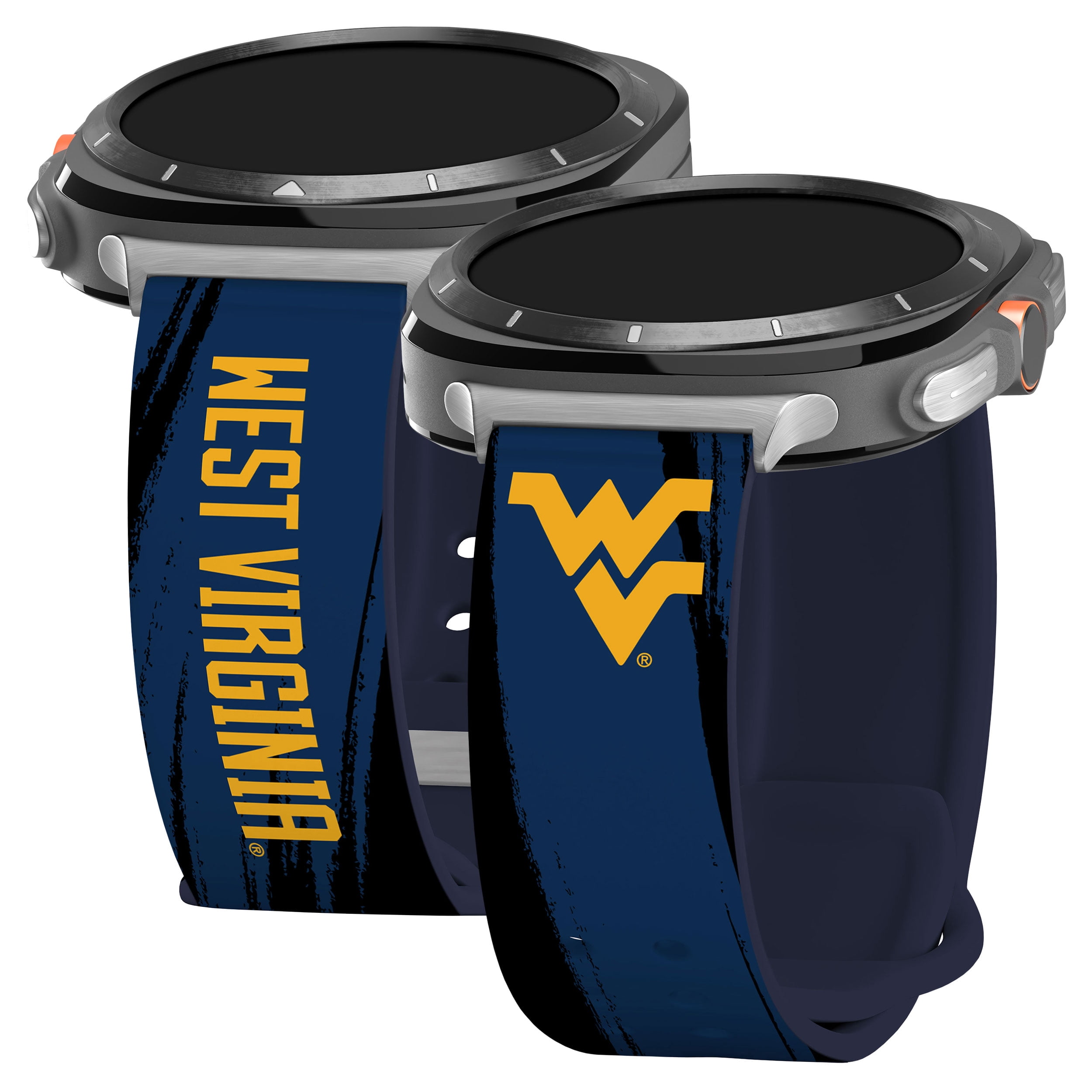 West Virginia HD Paint Stripe Unisex Watch Band for Samsung Galaxy ...