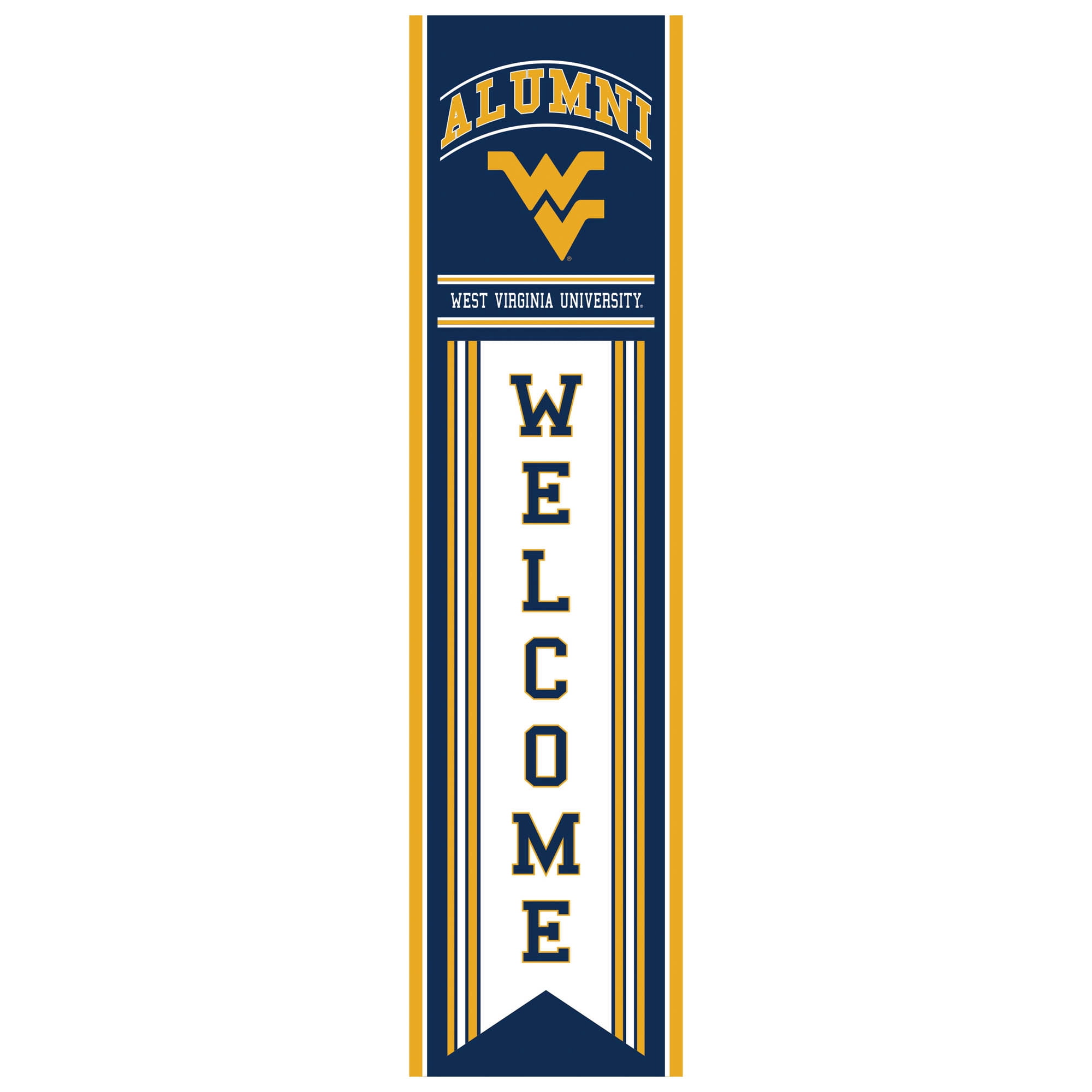 West Virginia Mountaineers 47" Alumni Porch Leaner Welcome Wall Sign ...