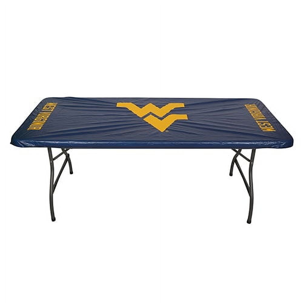 Kwik-Covers West Virginia Mountaineers Elastic Plastic Tablecloth, 72 ...