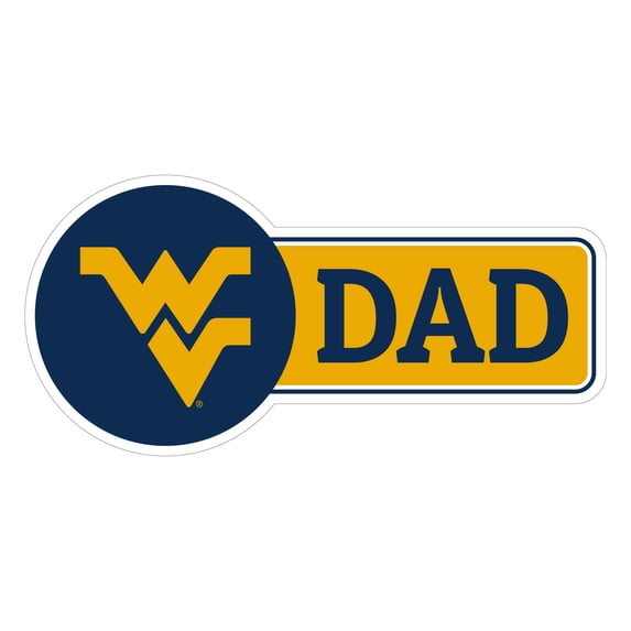 West Virginia Mountaineers Proud Dad Die Cut Decal Officially Licensed ...
