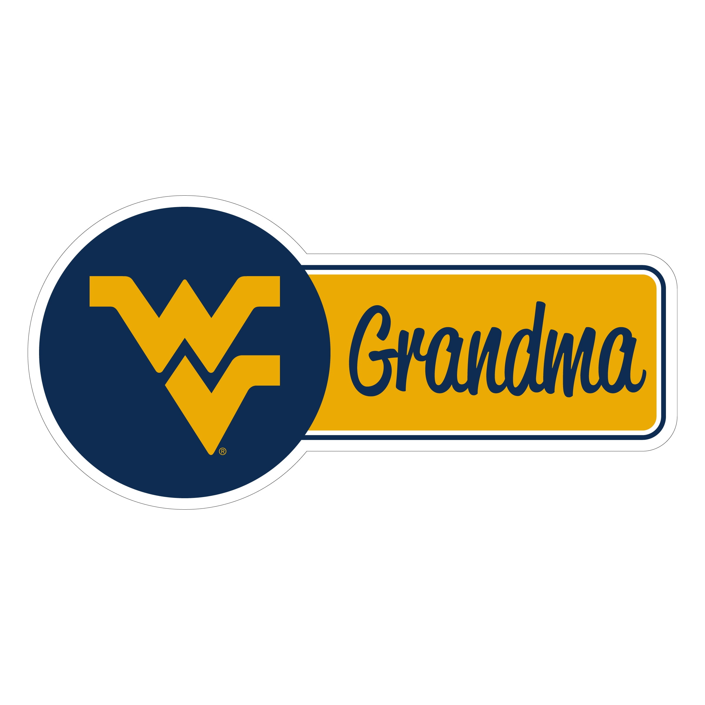West Virginia Mountaineers Proud Grandma Die Cut Decal Officially ...