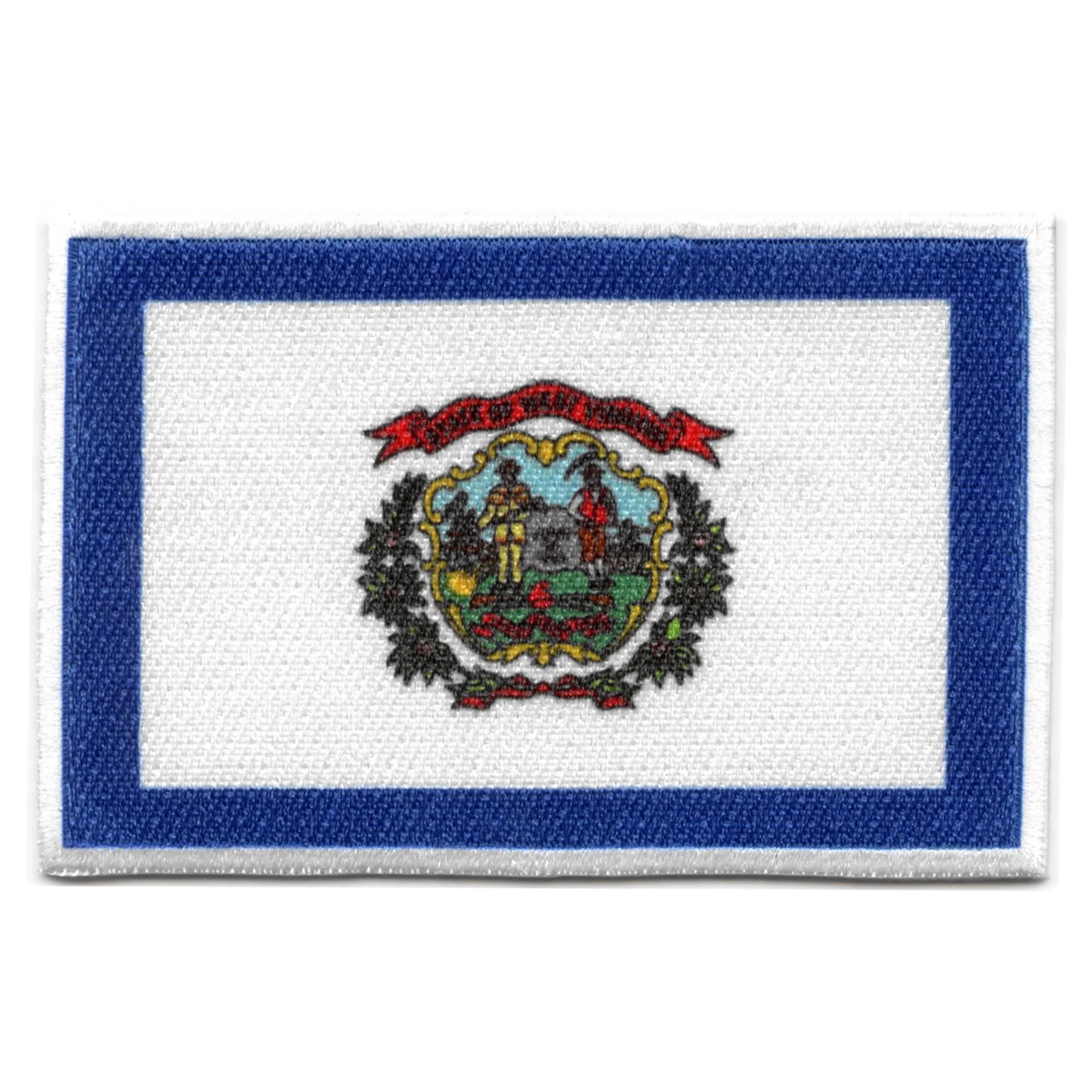 West Virginia Patch State Flag Embroidered Iron On - Walmart.com
